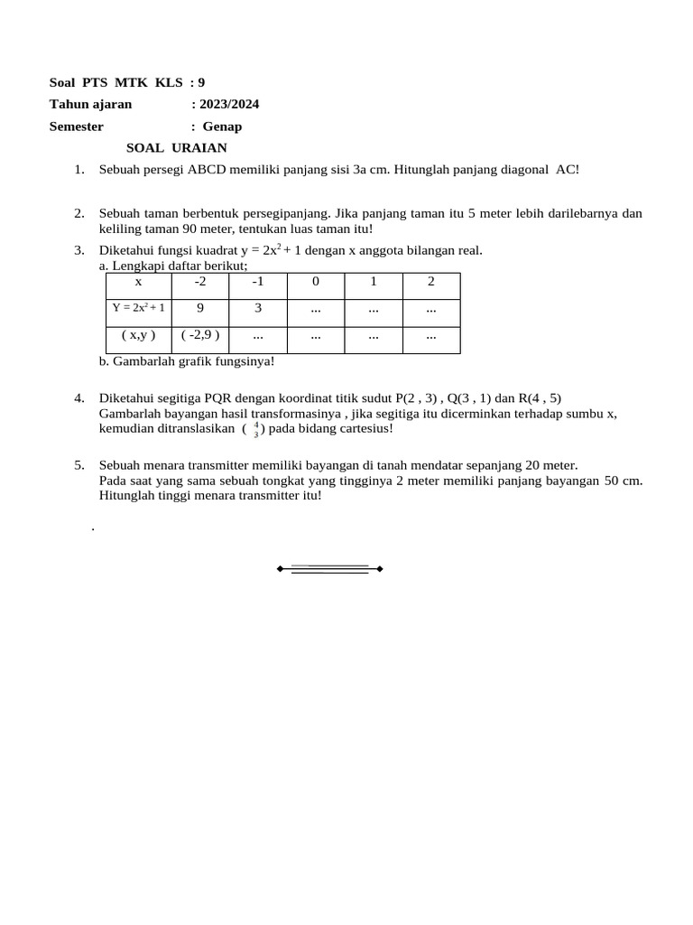 Uraian 5 Soal Kartu | PDF