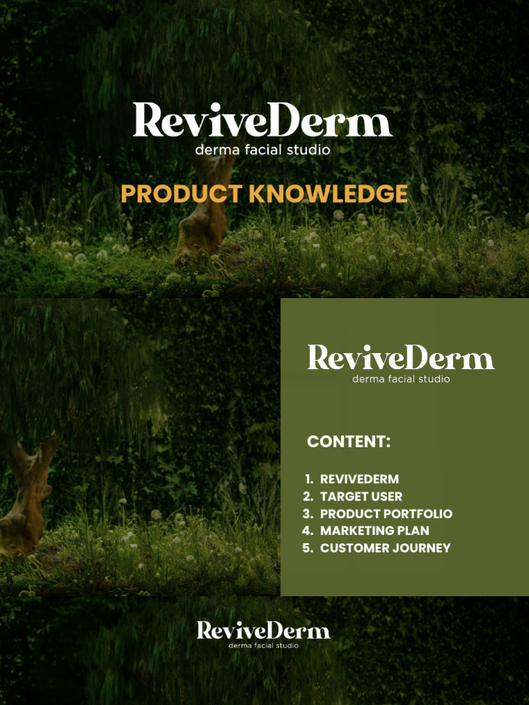 Revive Derm Product Knowledge | PDF