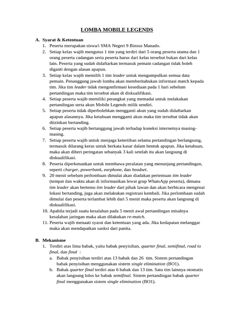 Mobile Legends | PDF