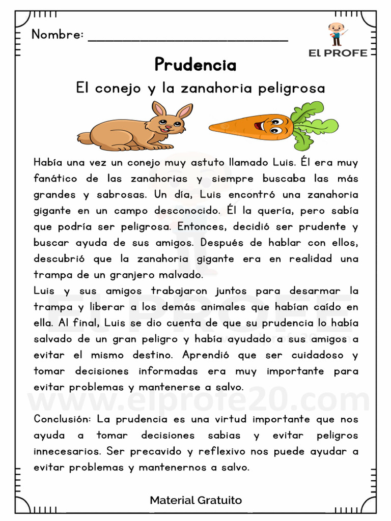 Cuadernillo Cuentos De Los Valores Elprofe20 18 Pdf