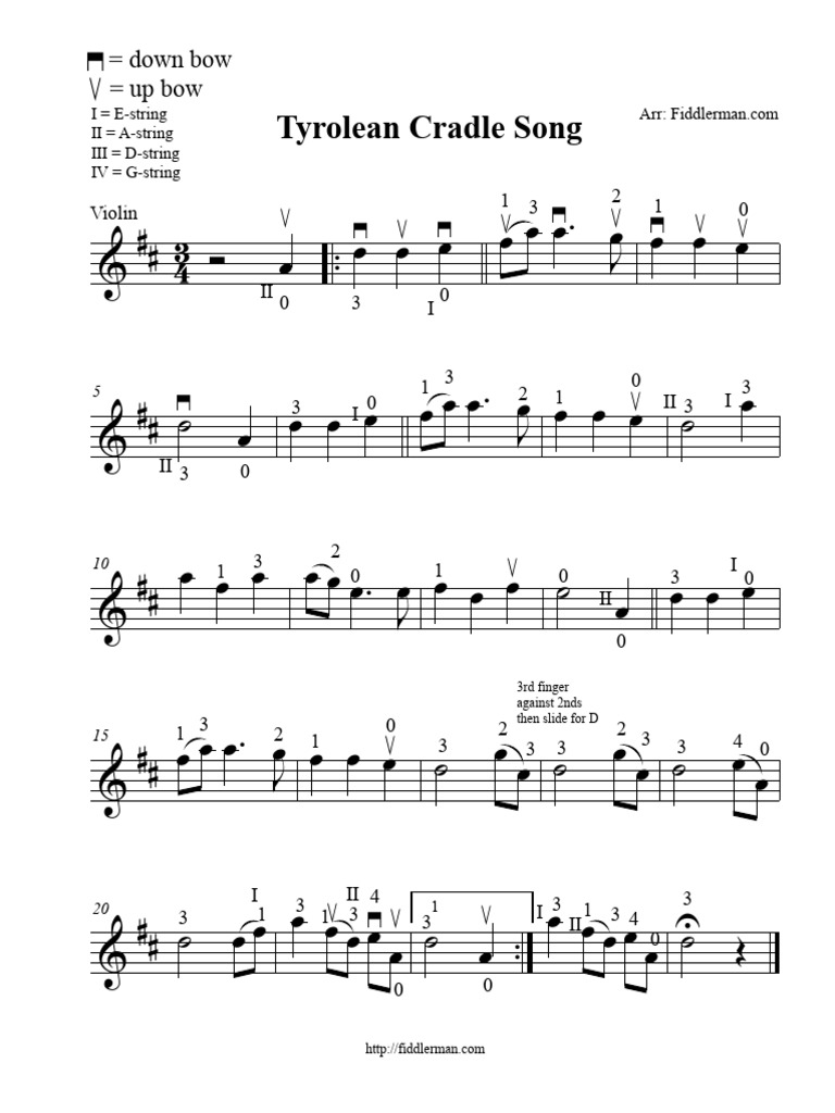 Tyrolean Cradle Song | PDF