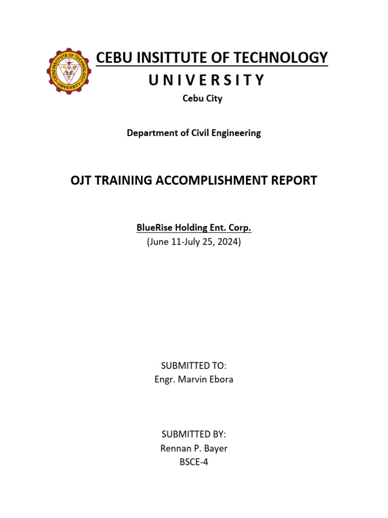 Ojt Final Report Bayer | PDF