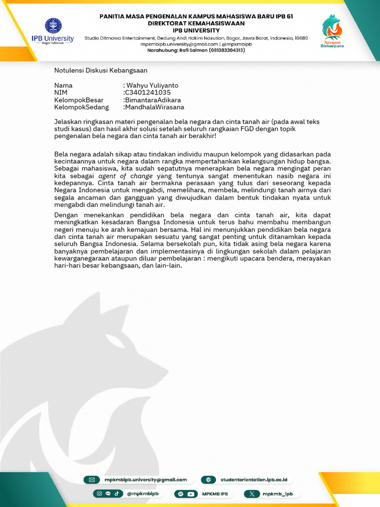 Bimantara Adikara - Mandhala Wirasana - Wahyu Yuliyanto - M0403241050 ...