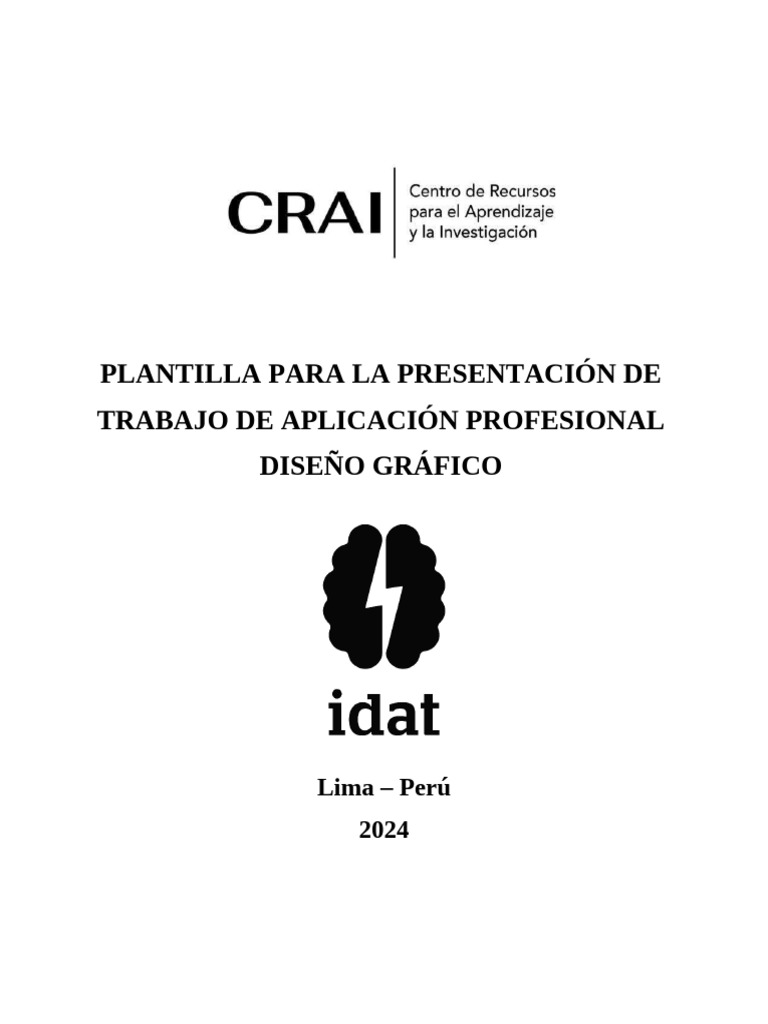 Plantilla Idat - Diseño Gráfico | PDF