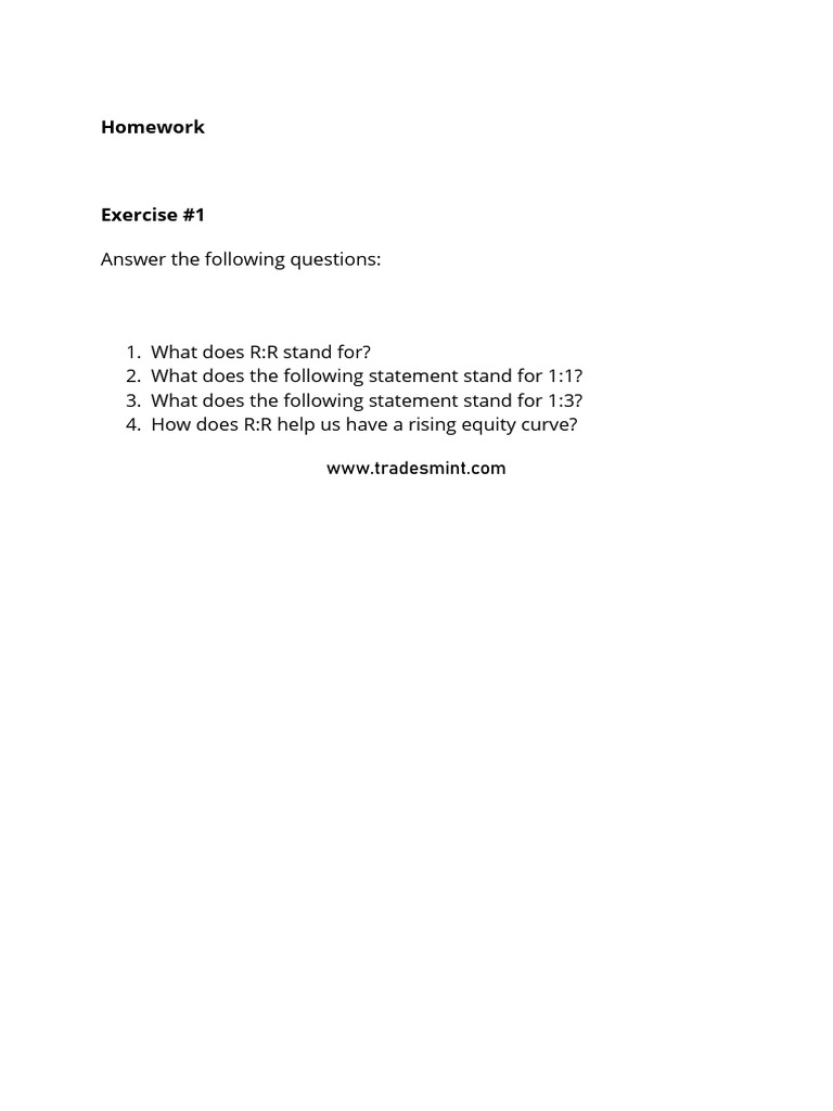 Homework@Infinity Course | PDF