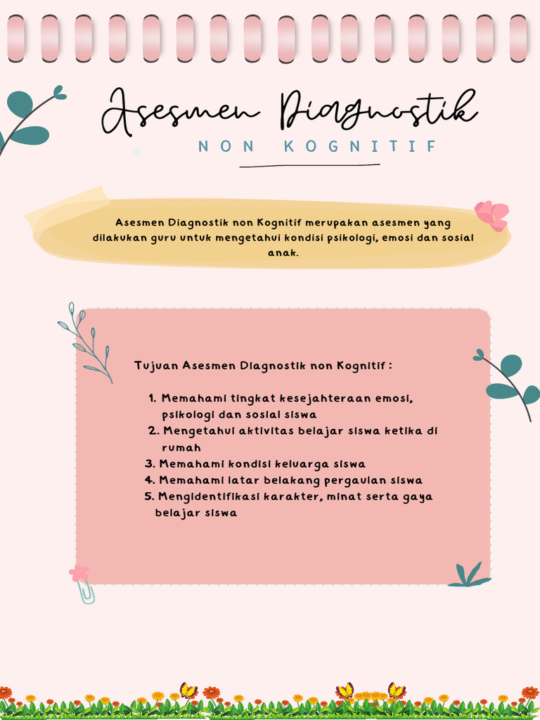 Asesmen Diagnostik Non Kognitif Model 1 | PDF