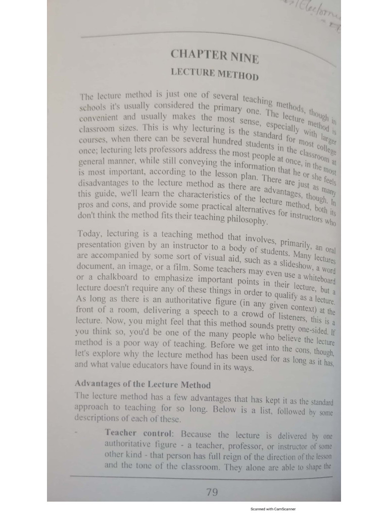 Lecture Method | PDF