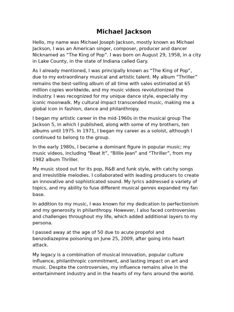 Michael Jackson | PDF