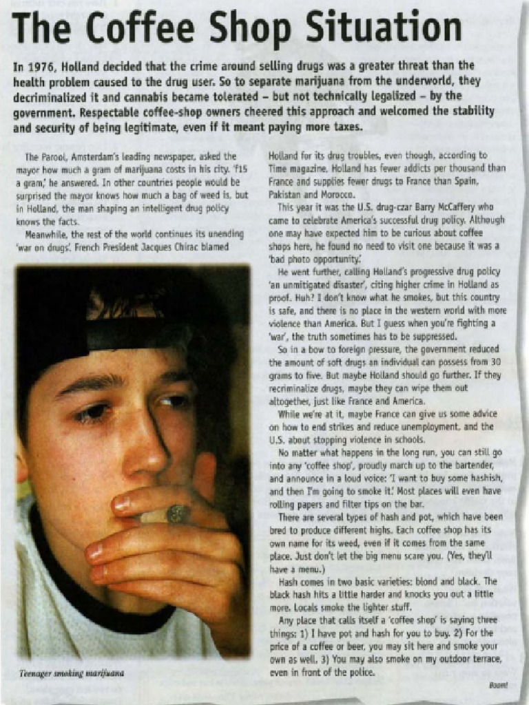 Amsterdam and Drug Control | PDF