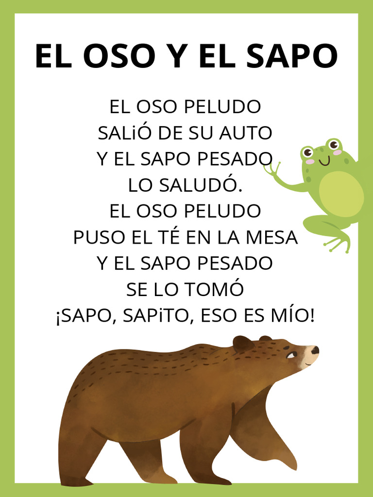 El Oso y El Sapo | PDF