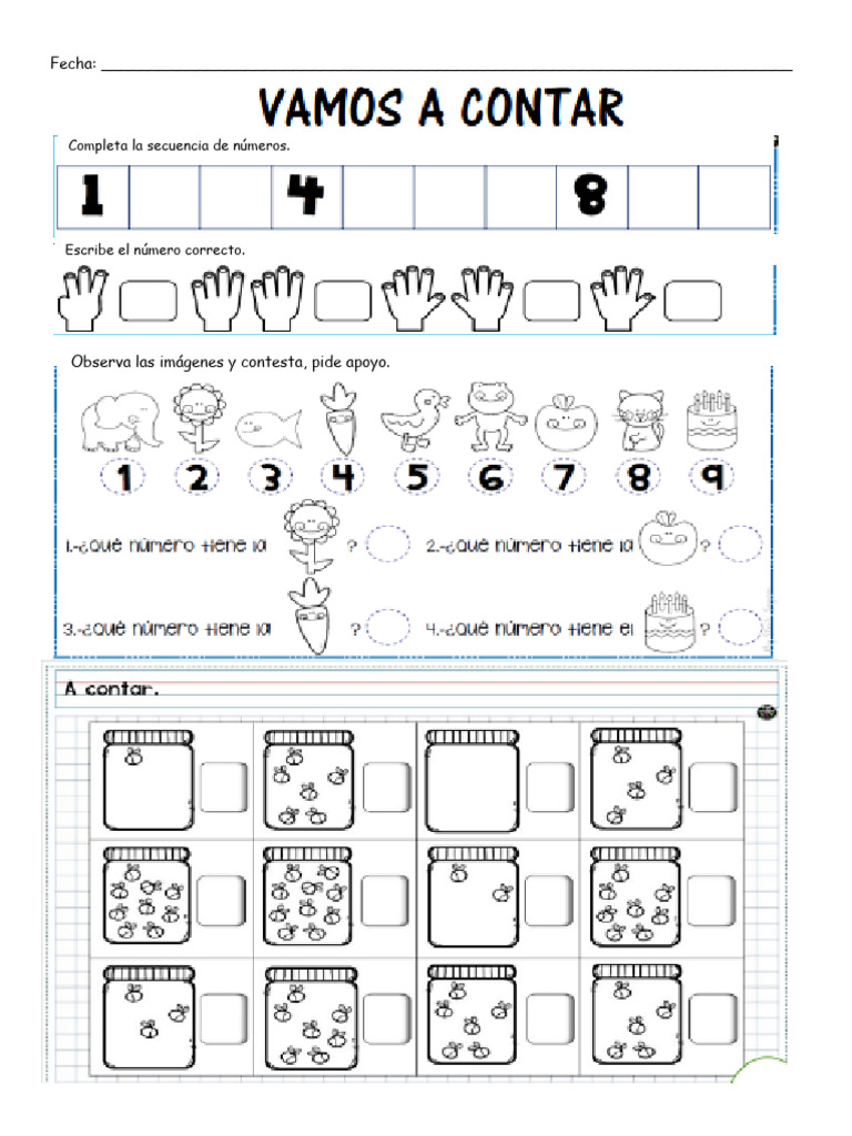 1 Al 10 Primer Grado | PDF