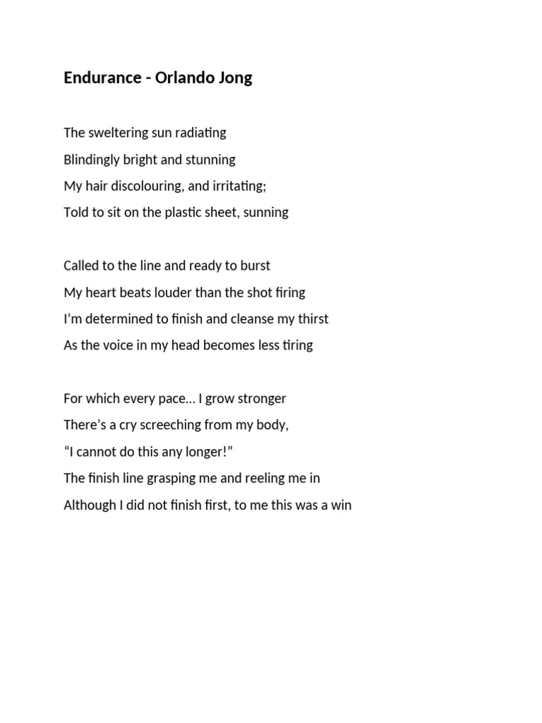 Endurance | PDF