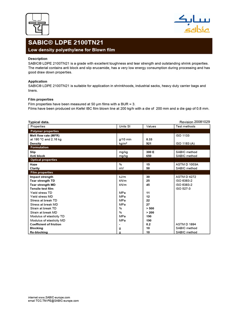 Sabic 2100TN21 | PDF