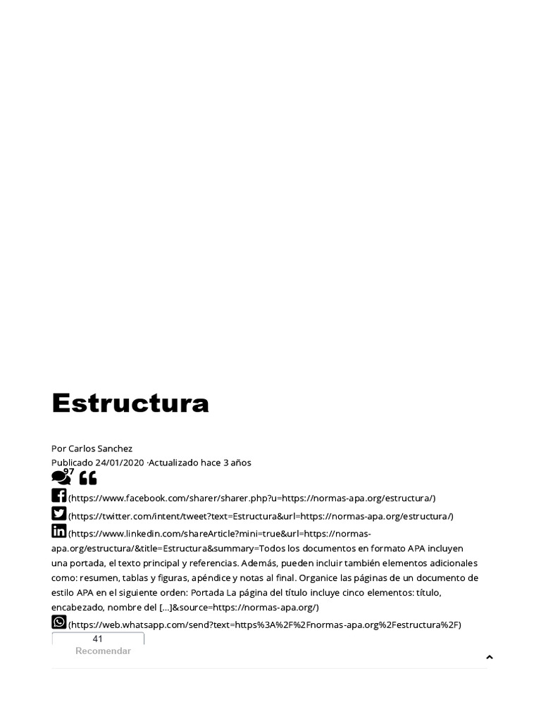 Estructura - Normas APA | PDF
