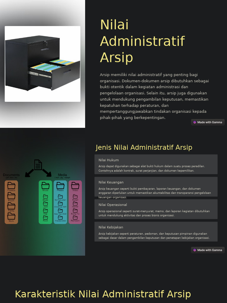 Nilai Administratif Arsip | PDF