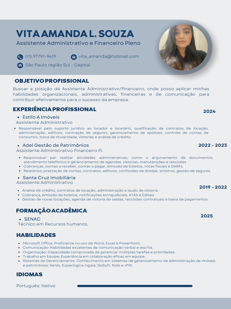 Currículo Administração 2024 | PDF