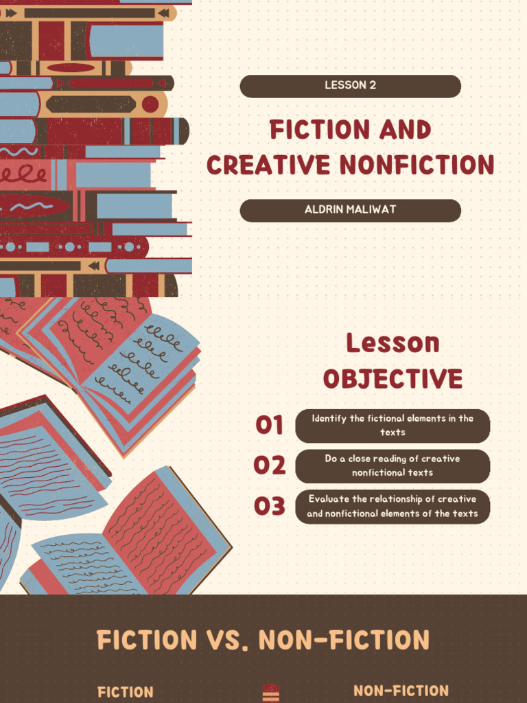 Fiction and Creative Nonfiction: Lesson 2 | PDF