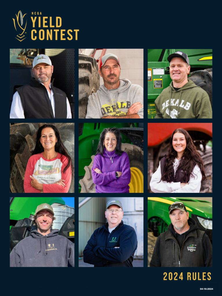 2024 NCGA Yield Contest Rules Guide | PDF | Tillage | Agricultural Science