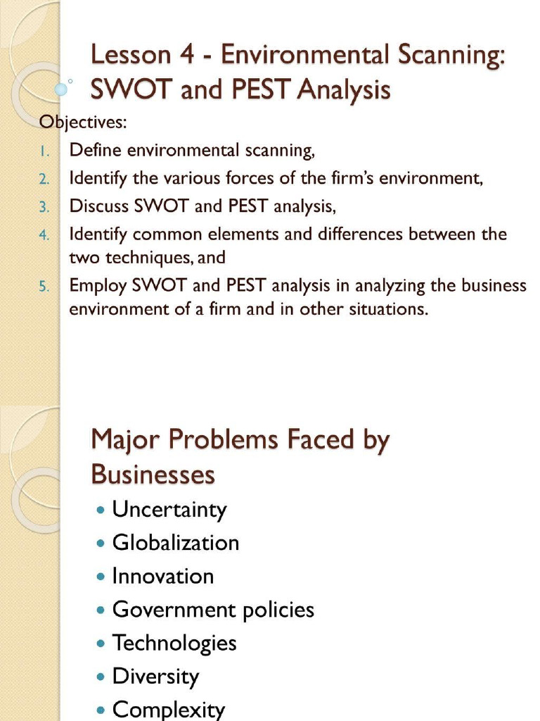 Environmental Scanning | PDF