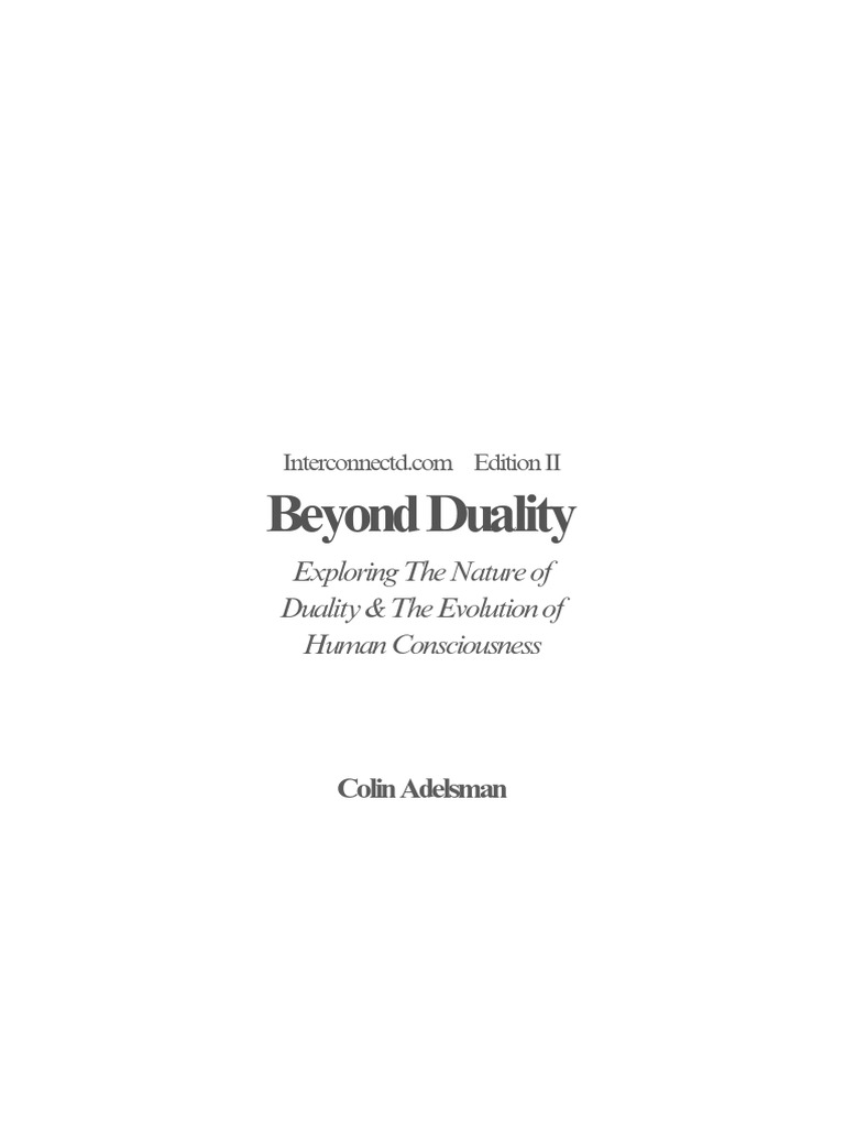 Beyond Duality | PDF