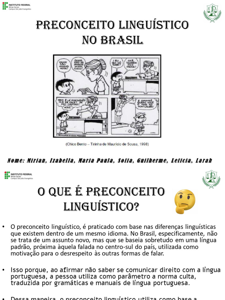 Preconceito Linguístico 1 | PDF