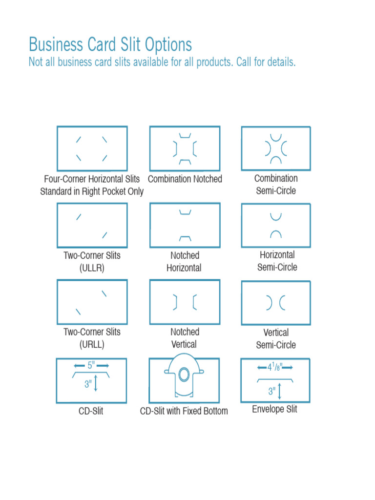 Biz Card Slits | PDF