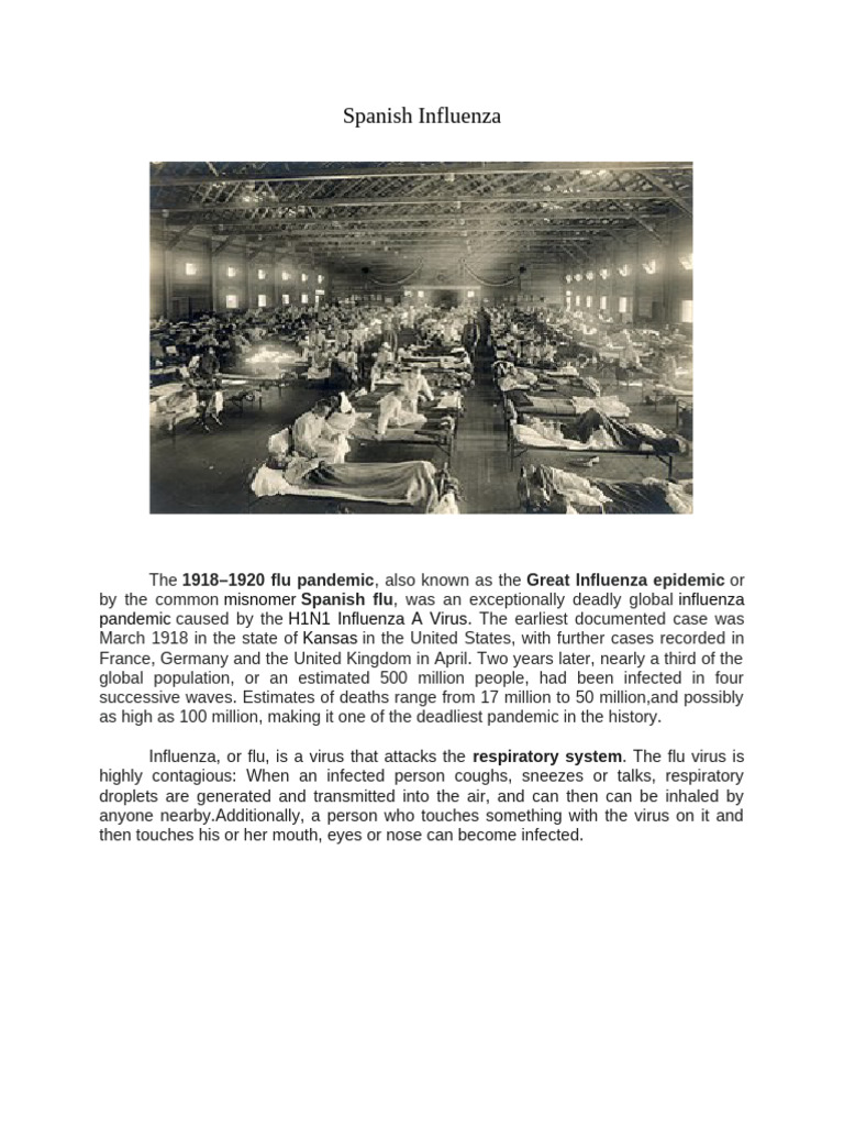 Spanish Influenza SC Inggris | PDF
