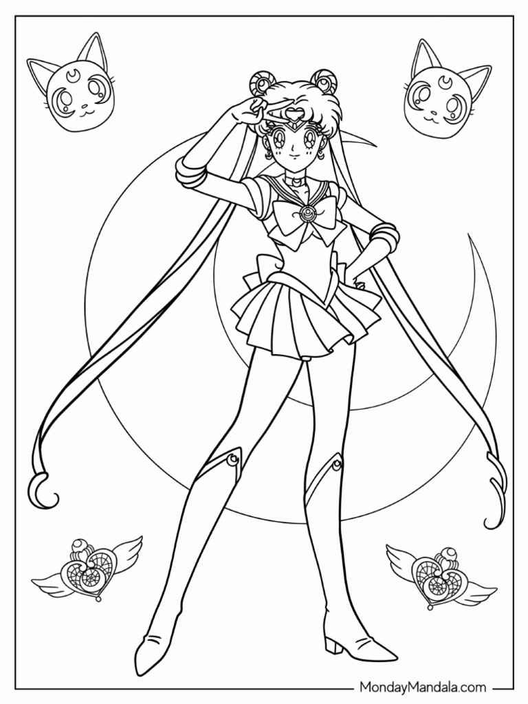 Sailor-Moon-Usagi-Tsukino-Coloring-Page | PDF