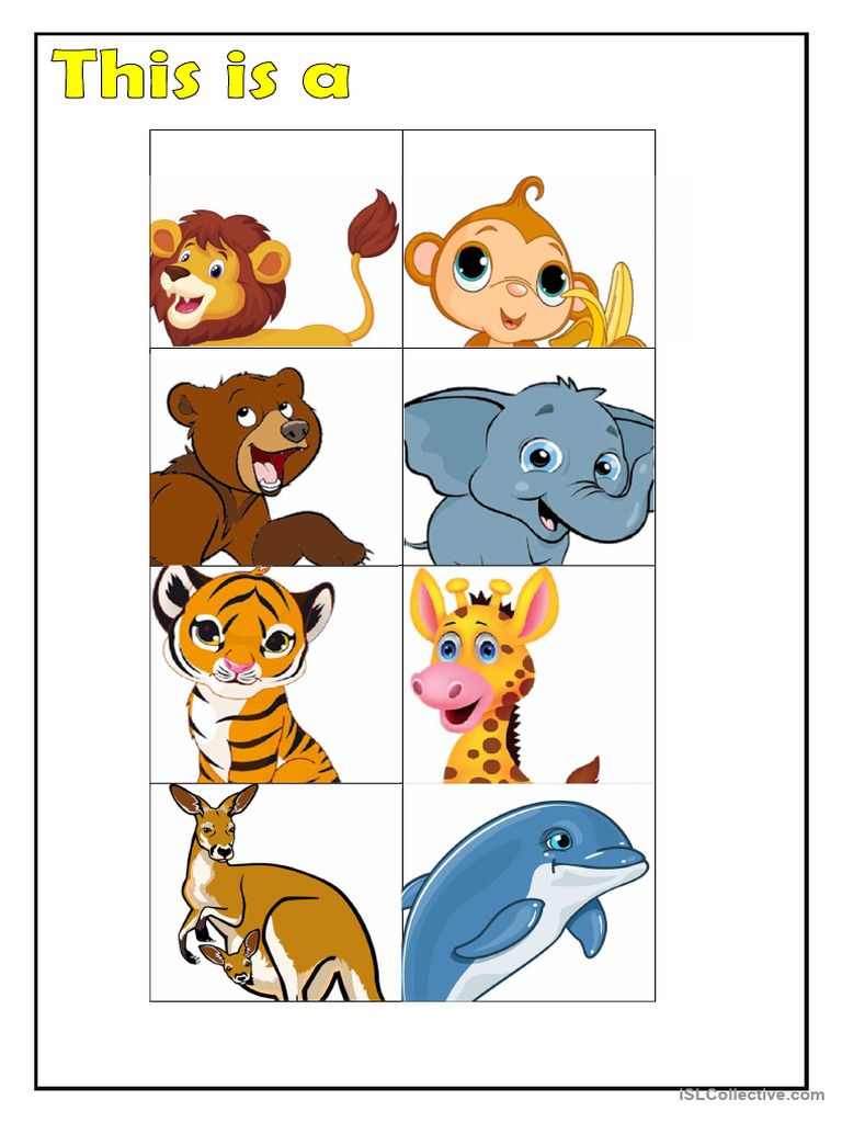 Demonstrative Pronouns - Animal Flashcards | PDF