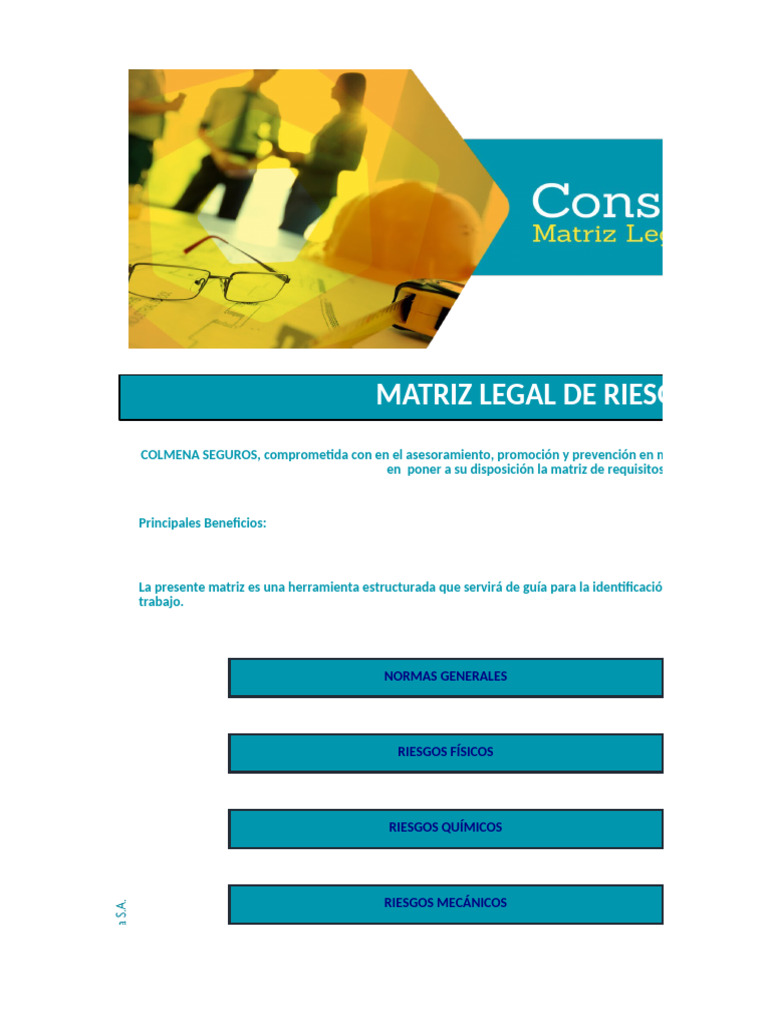 Matriz Legal Sector Construccion | PDF