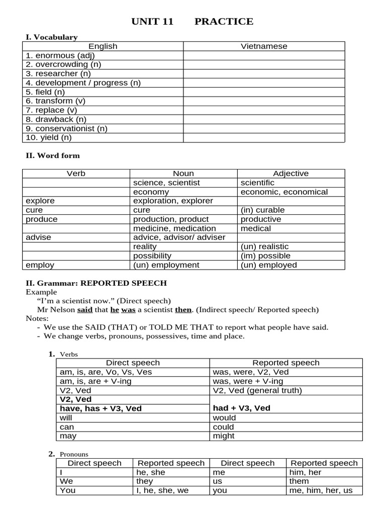 Worksheet - U11 - Pe8 | PDF