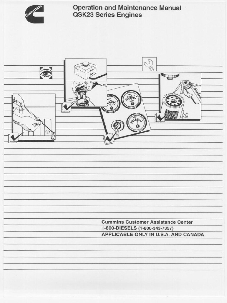 Cummins Engine QSK 23 5 PDF Free | PDF