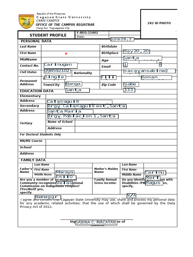 Student Profile957 | PDF