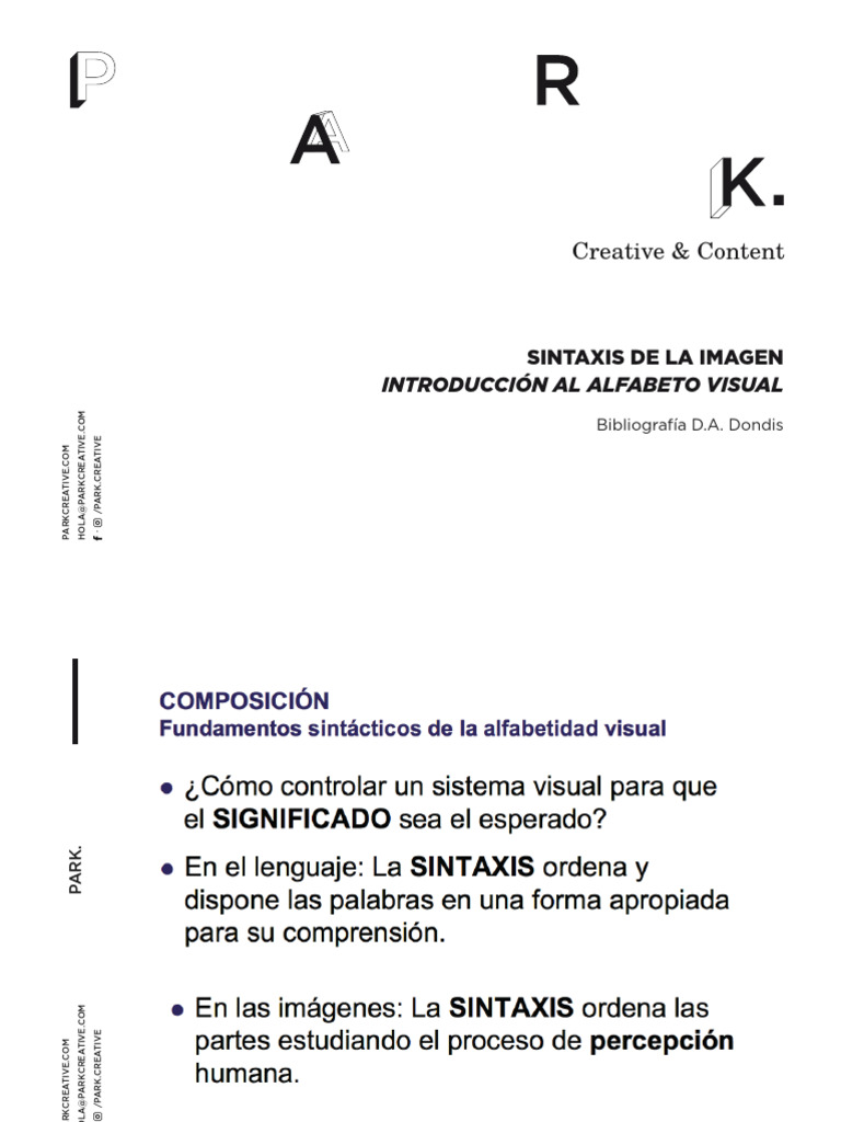 Sintaxis de La Imagen | PDF