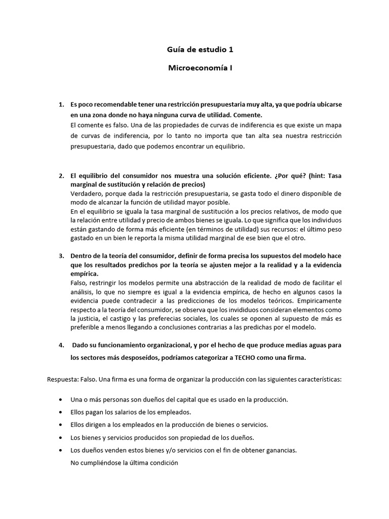 Guía de Estudio 1 | PDF