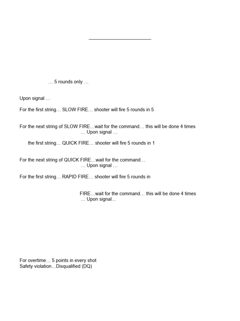 Target Shooting Mechanics Camp Perry Modified | PDF
