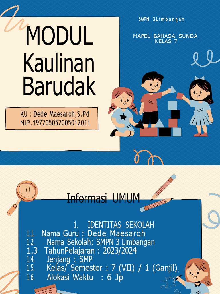 Modul Ajar - Kaulinan Barudak Kelas 7 | PDF