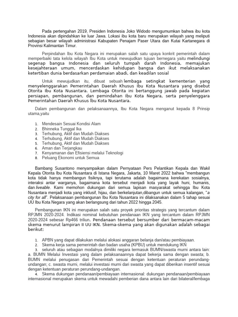 Pembahasan IKN | PDF