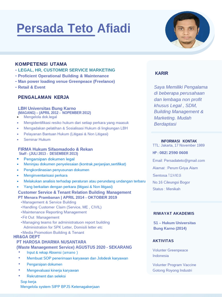 CV Persada Teto Afiadi | PDF