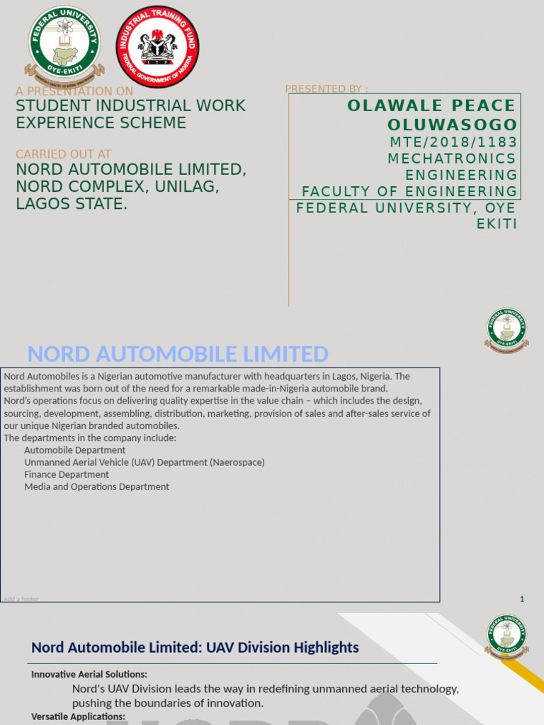 A Presentation On Student Industrial Work Experience Scheme | PDF