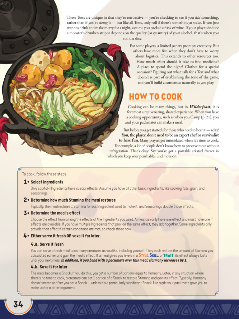 Wilderfeast Quickstart PT BR | PDF