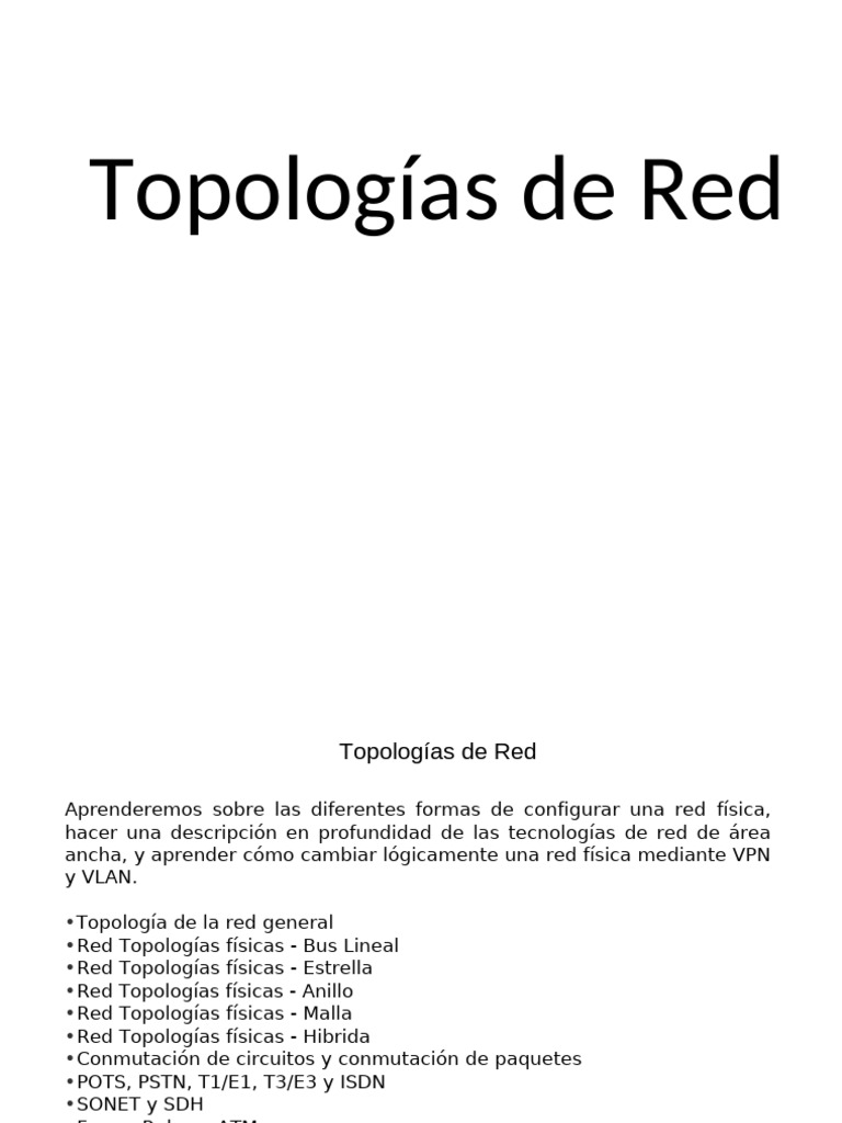 Tarea_Topologías de Red | PDF