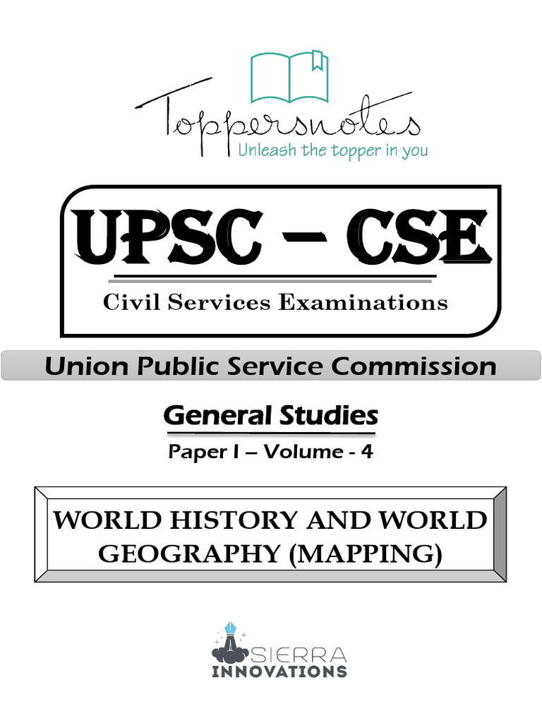 Sample G.S. Paper - 1 Volume - 4 World History and World Geography ...