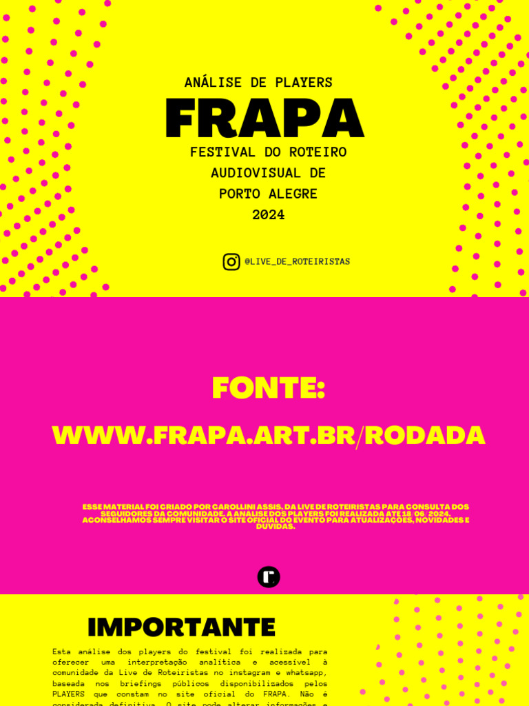 FRAPA 2024 - Análise Dos Players | PDF