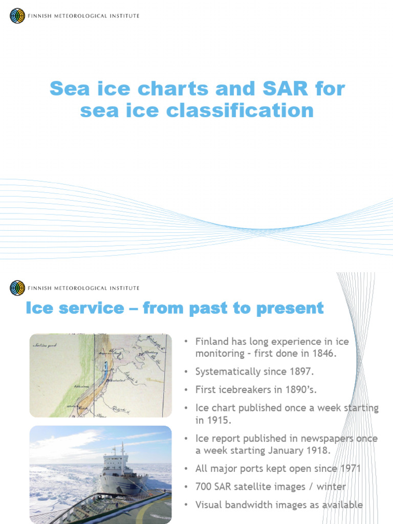 17974 Sea Ice Charts and Sar Sea Ice Classification | PDF