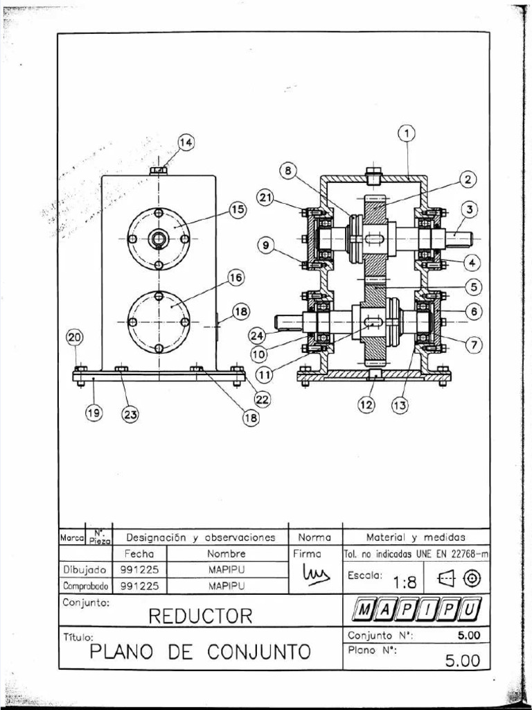 Plano de Reductor | PDF