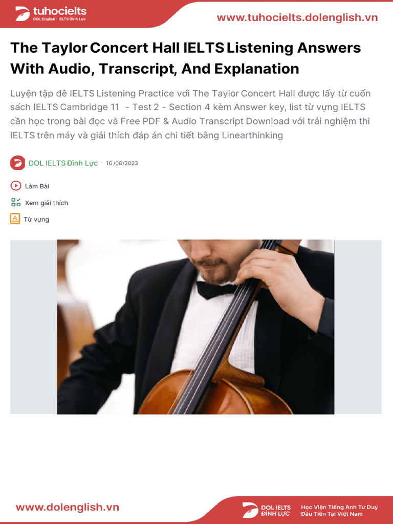 The Taylor Concert Hall | PDF