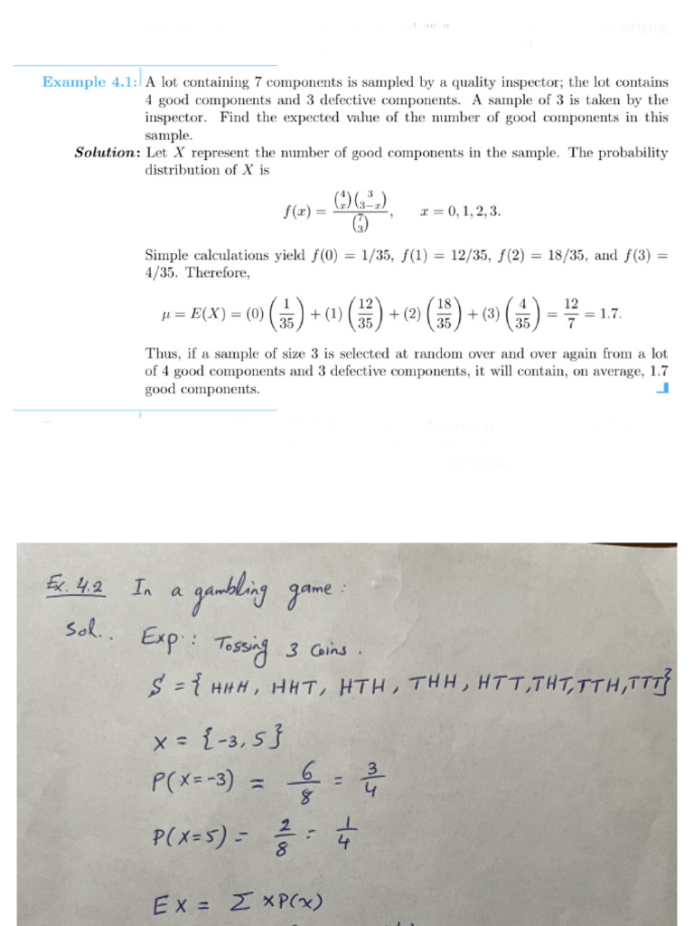 Mathematical Expectation Pdf