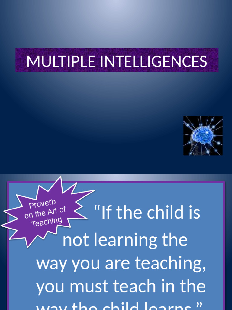 Multiple Intelligences I | PDF