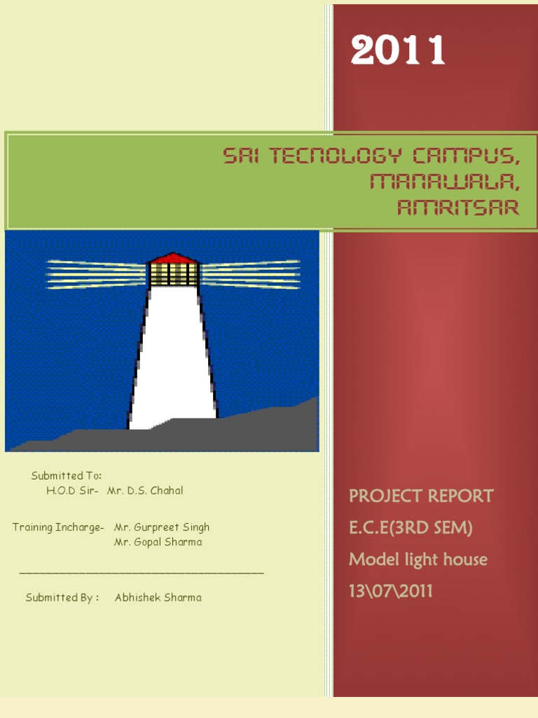 Lighthouse Model Project Report + Slides (For Electronics Guys ...